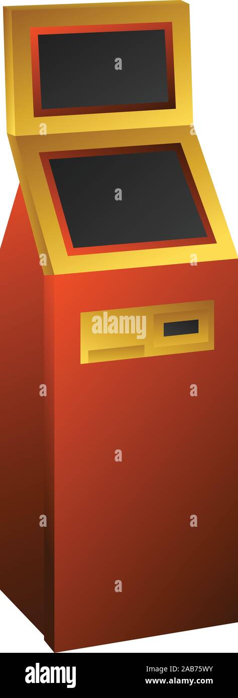 Kiosk icon. Cartoon of kiosk vector icon for web design isolated on ...