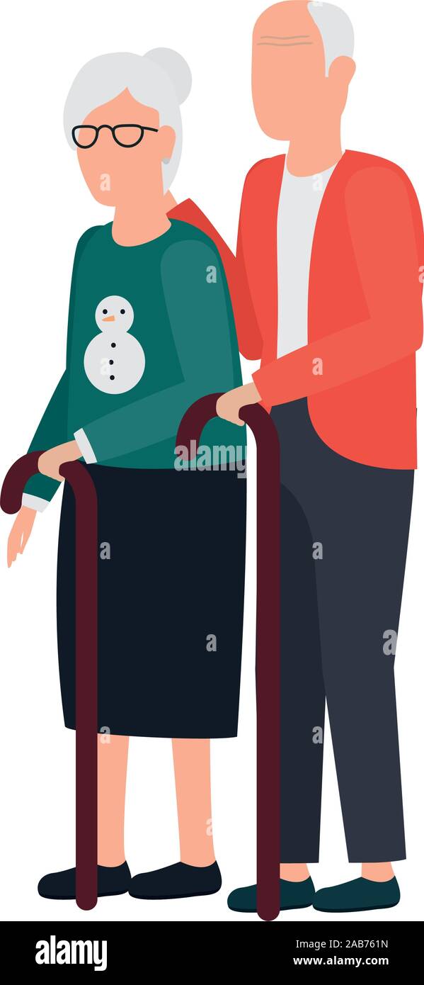 cute grand parents avatars characters Stock Vector Image & Art - Alamy