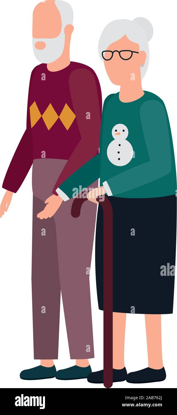 cute grand parents avatars characters Stock Vector Image & Art - Alamy