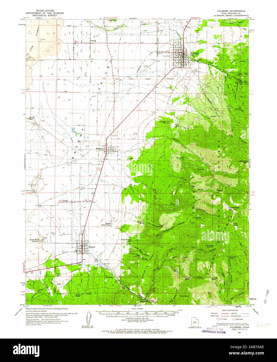 Fillmore map Cut Out Stock Images & Pictures - Alamy