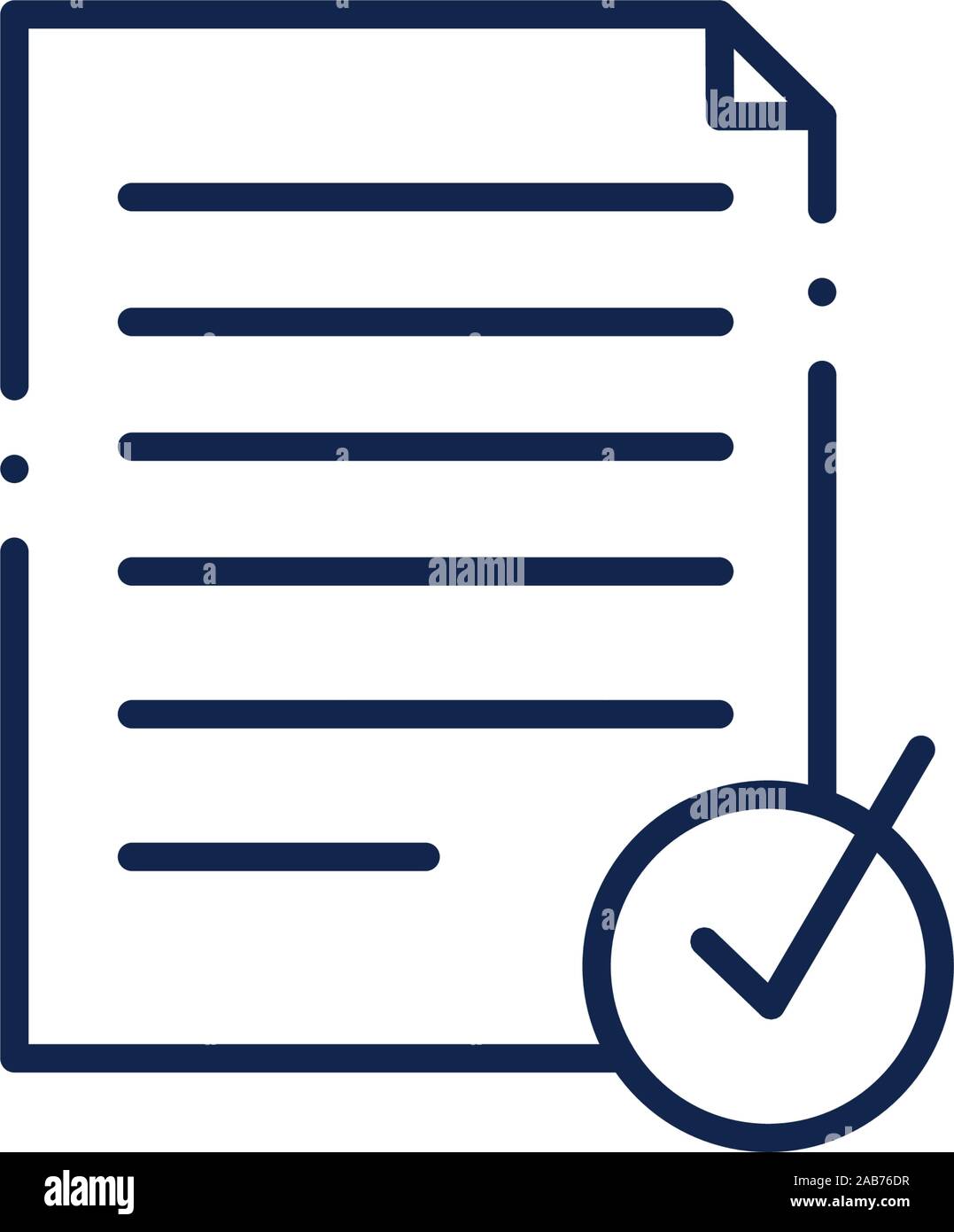 paper document file line style vector illustration design Stock Vector ...
