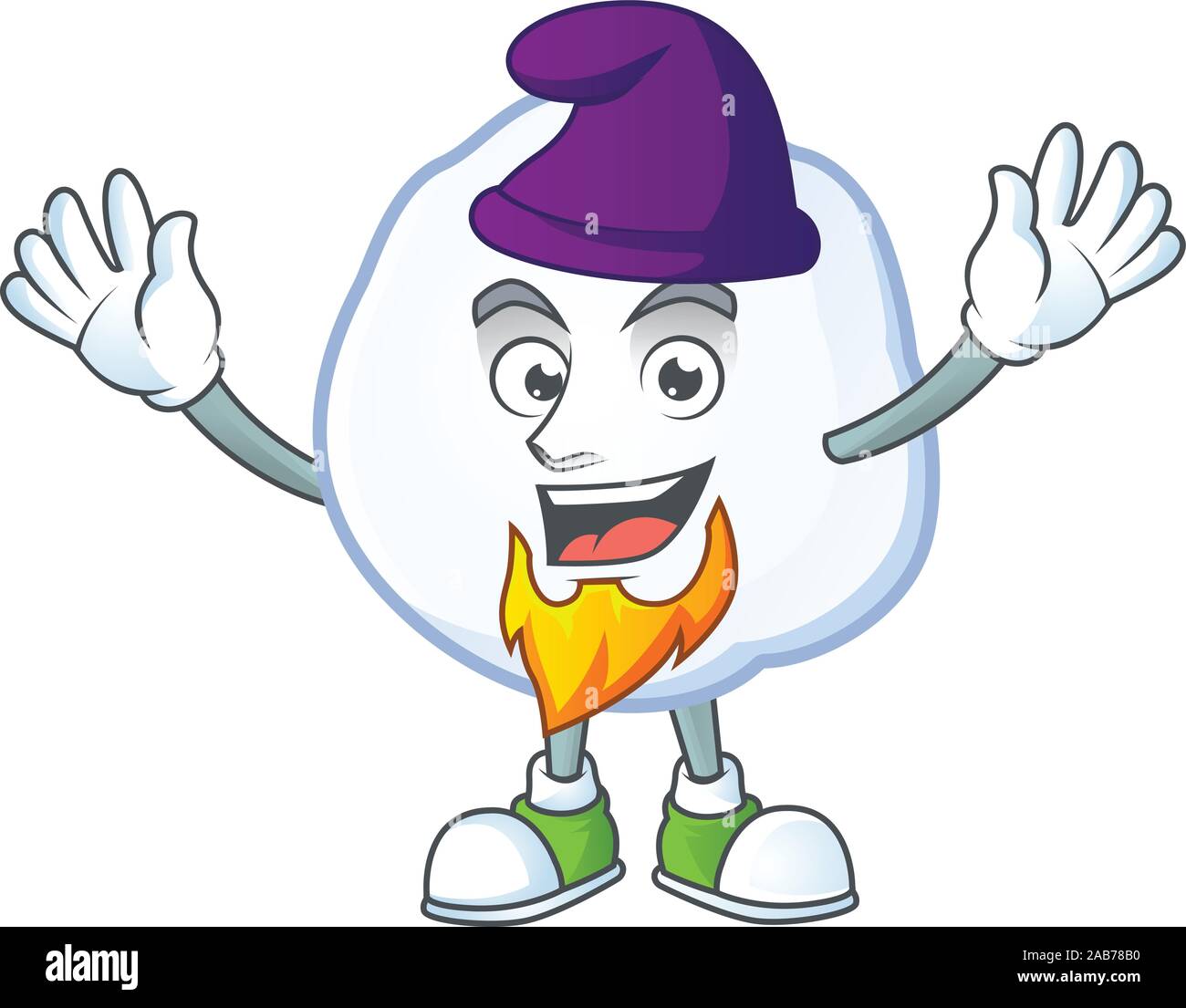 Snowball mascot cartoon style as an Elf Stock Vector Image & Art - Alamy
