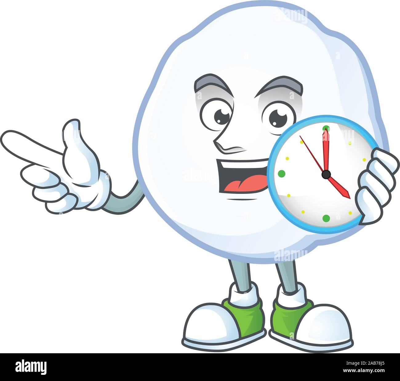 Cartoon alarm clock happy smiling hi-res stock photography and images ...
