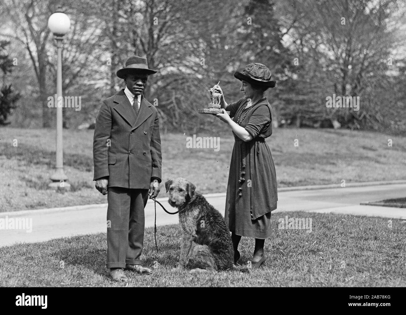 1920s boy and dog hi-res stock photography and images - Alamy
