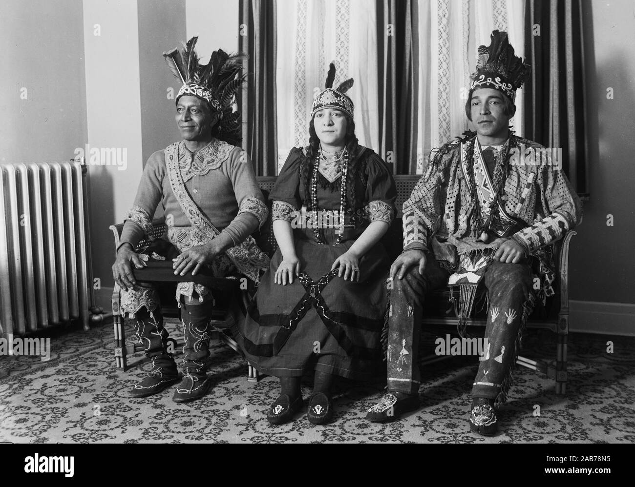 A group of Indians (Native Americans) having their photo taken ca. 1915 ...