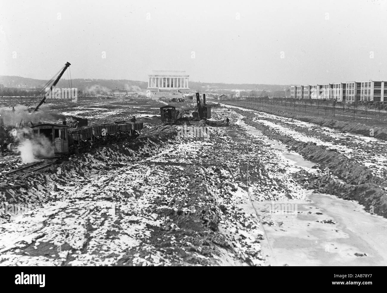 Construction of the Lincon Memorial ca. 1915-1923 Stock Photo - Alamy