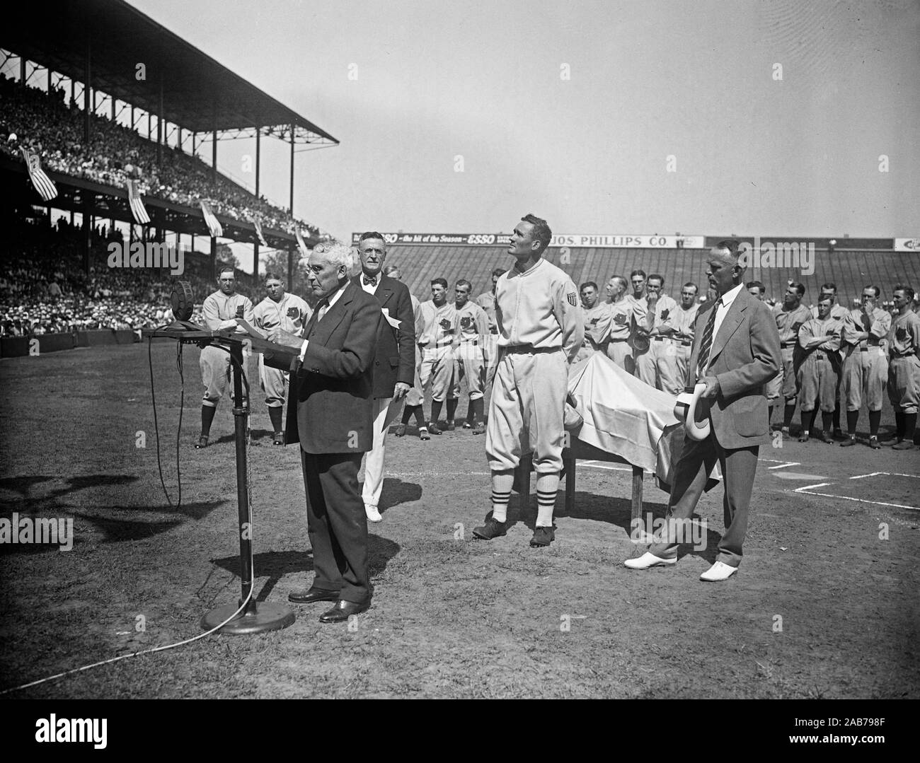 Baseball ceremony Black and White Stock Photos & Images - Alamy