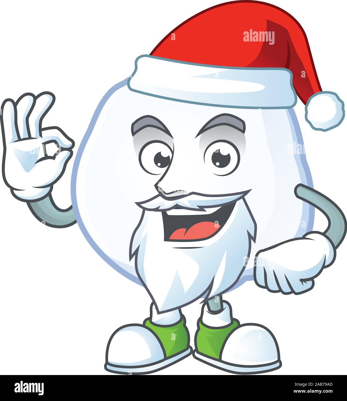 Snowball in Santa cartoon character design Stock Vector Image & Art - Alamy