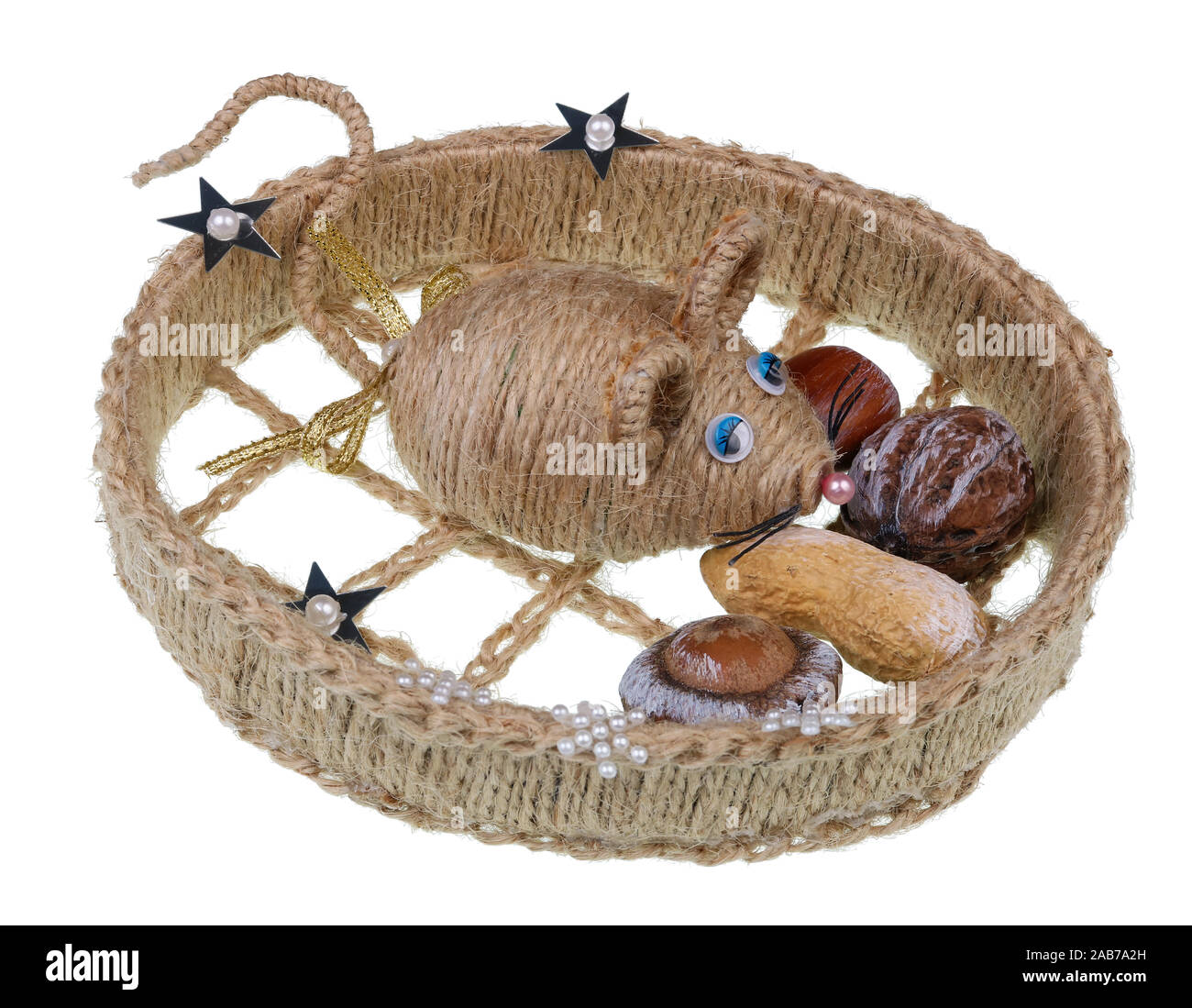 The symbol of 2020 - a homemade Mouse - made from a rope of glue and ...