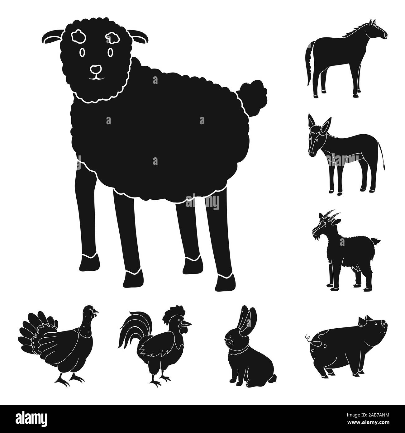 Vector design of ranch and organic logo. Collection of ranch and food ...