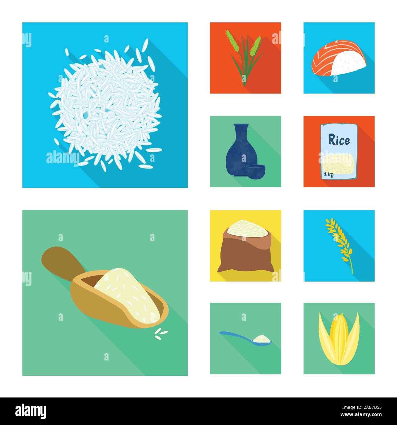 Vector design of raw and agricultural symbol. Set of raw and ecological ...