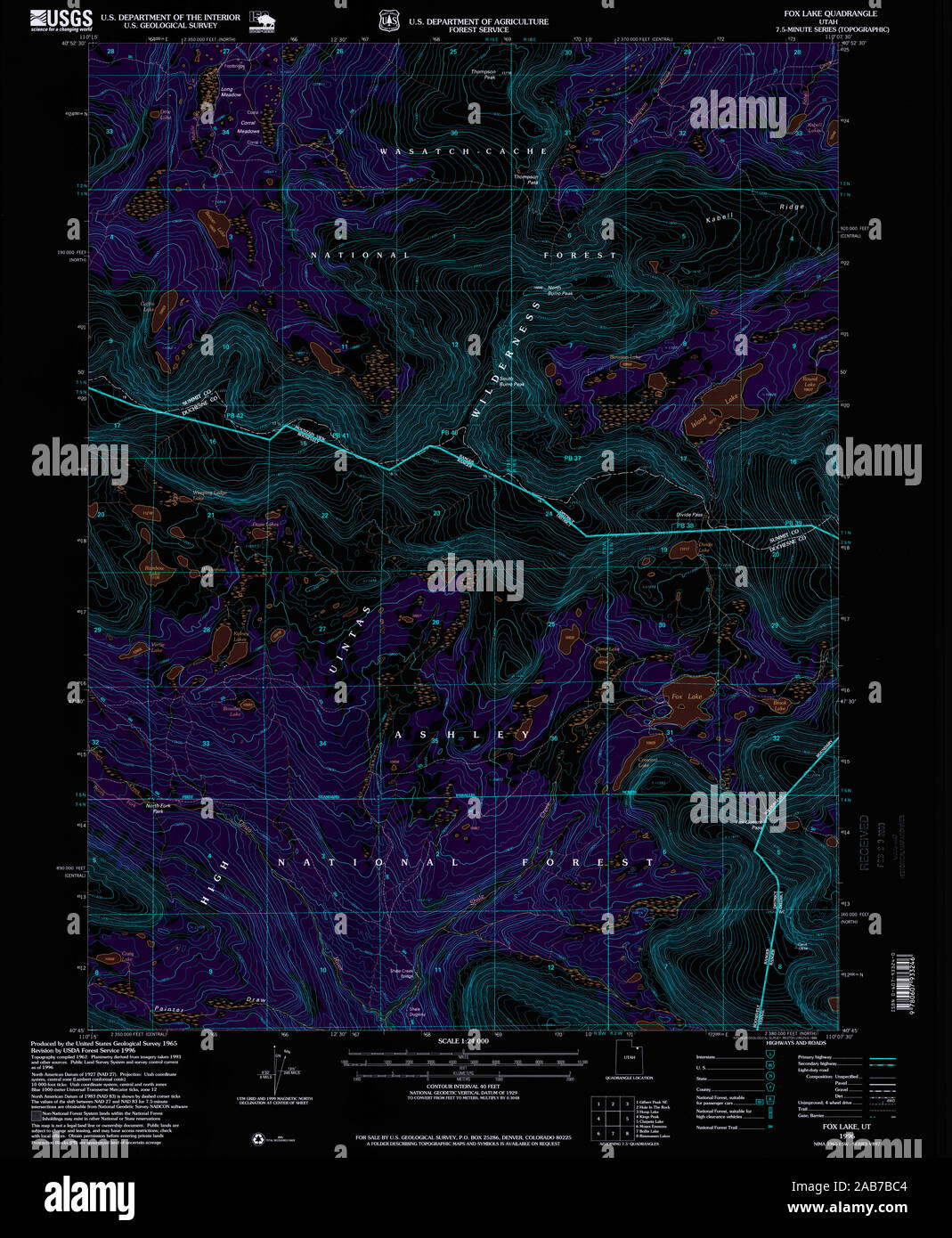 Map of fox lake hi-res stock photography and images - Alamy