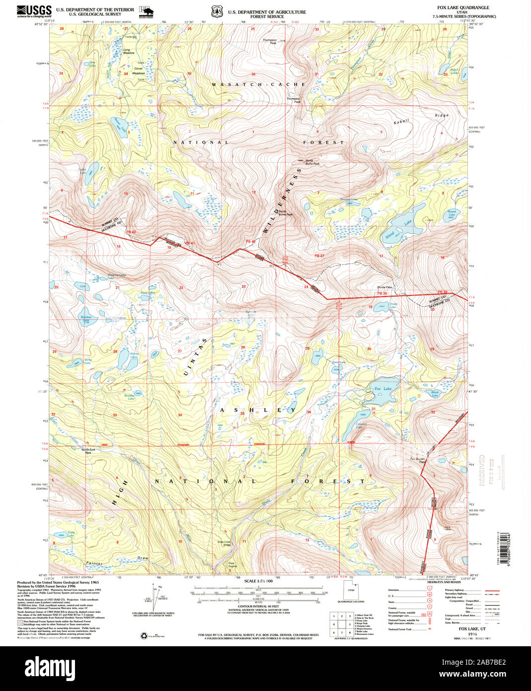 Map of fox lake hi-res stock photography and images - Alamy