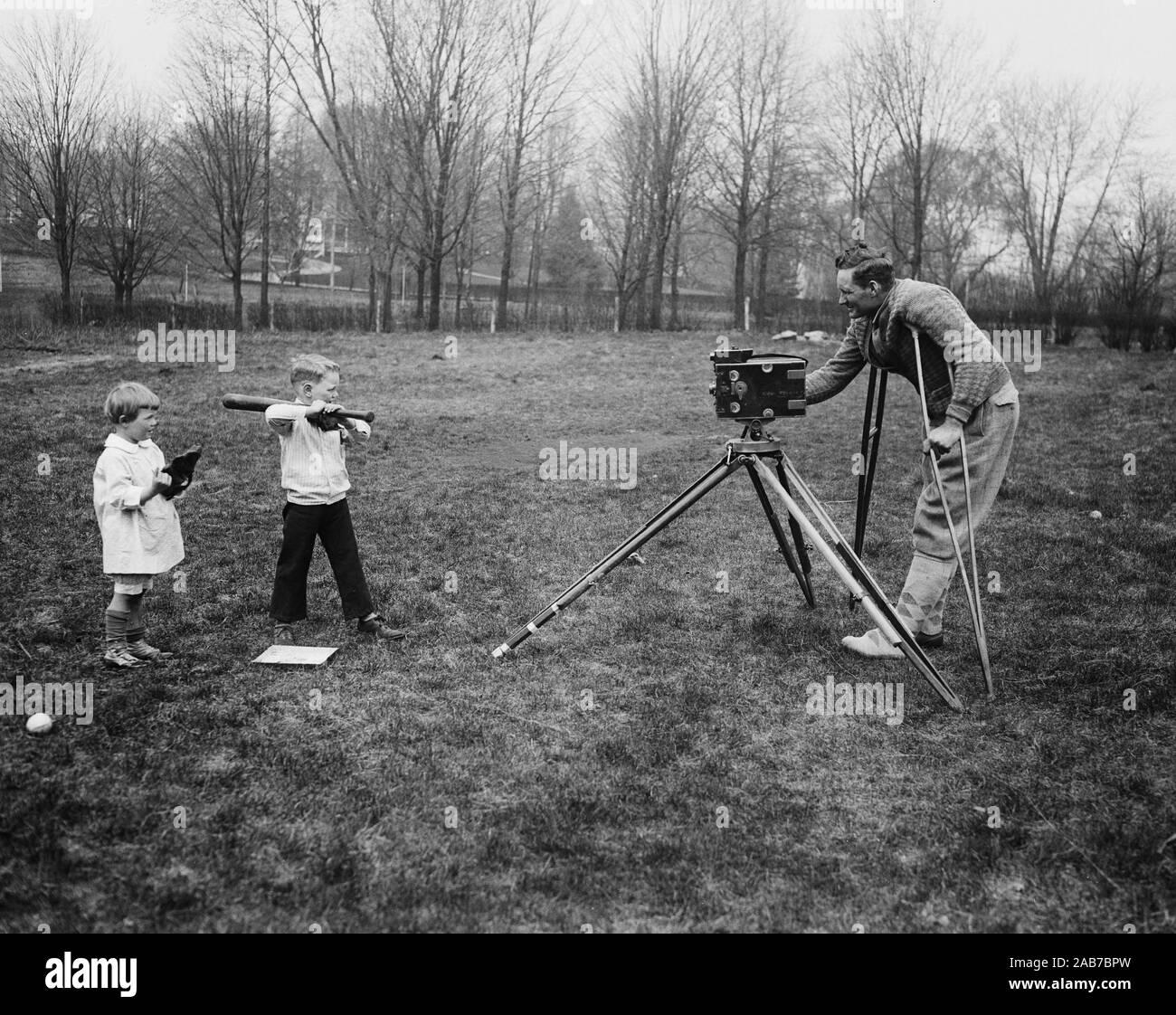 Washington baseball pitcher Walter Johnson and his family ca. 1927 ...