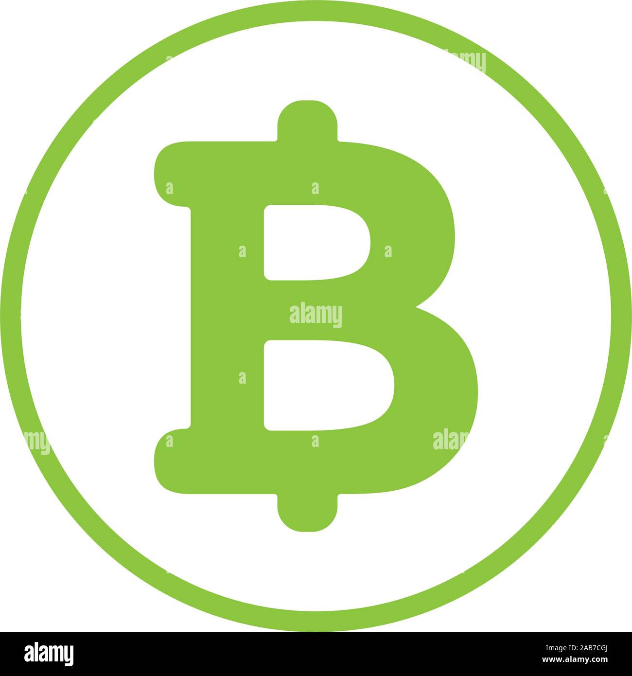 Bitcoin logo green hi-res stock photography and images - Alamy
