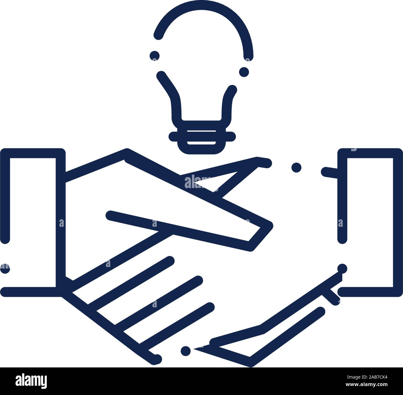 Deal done handshake Stock Vector Images - Alamy