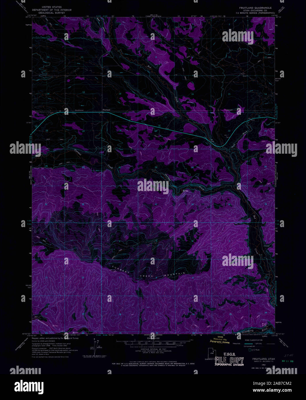 Map of fruitland hi-res stock photography and images - Alamy