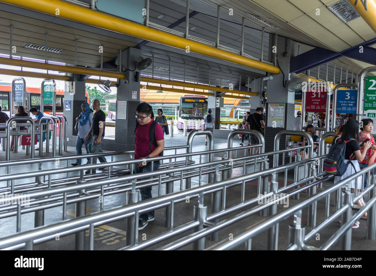 Singapore bus terminal hi-res stock photography and images - Alamy