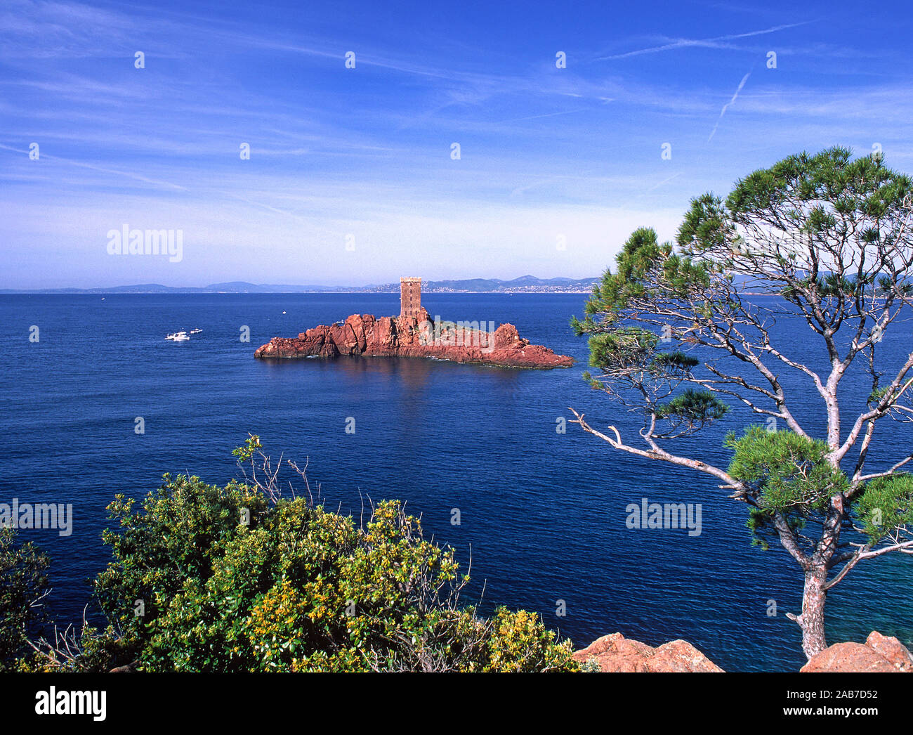 Ile d'Or island Esterel French riviera Var France Côte d'Azur Stock ...