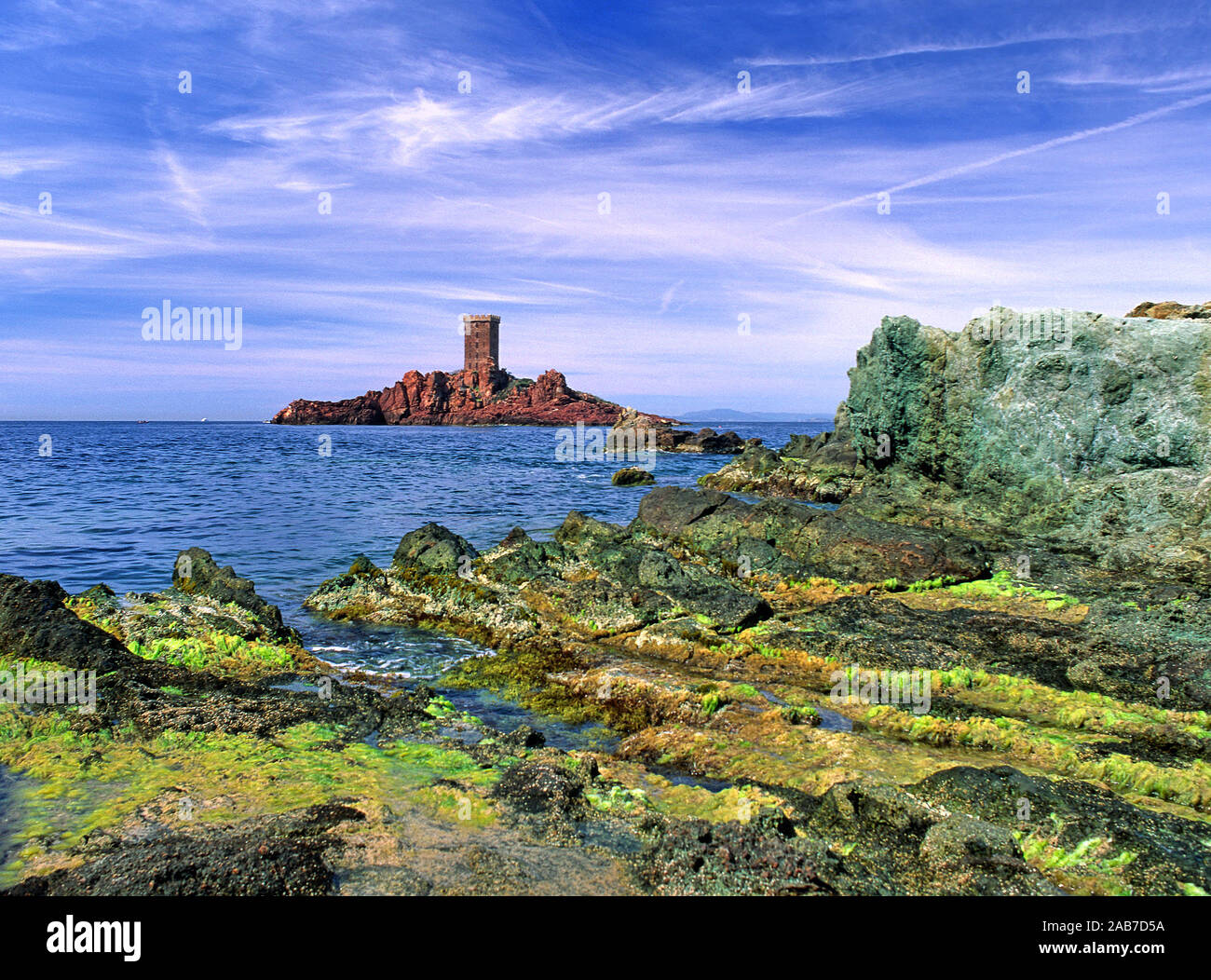 Ile d'Or island Esterel French riviera Var France Côte d'Azur Stock ...