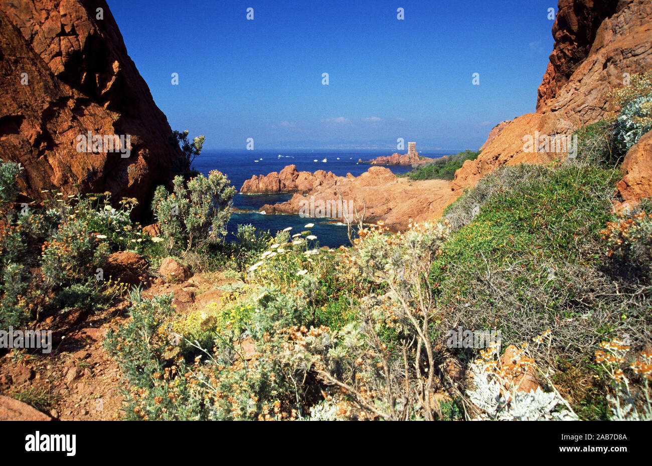 L'esterel Corniche d'or French riviera Var France Côte d'Azur Stock ...