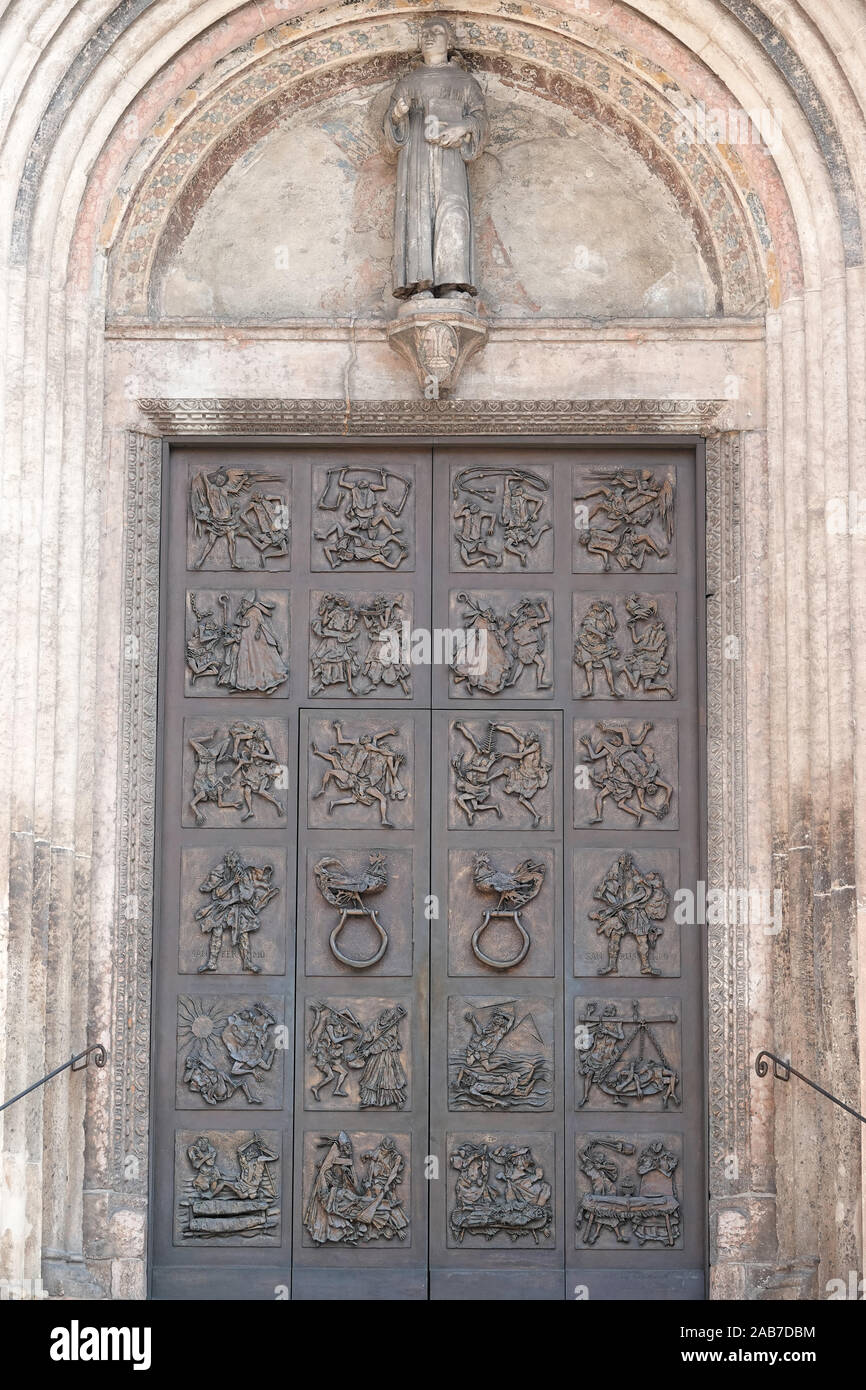 Fermo church entrance hi-res stock photography and images - Alamy