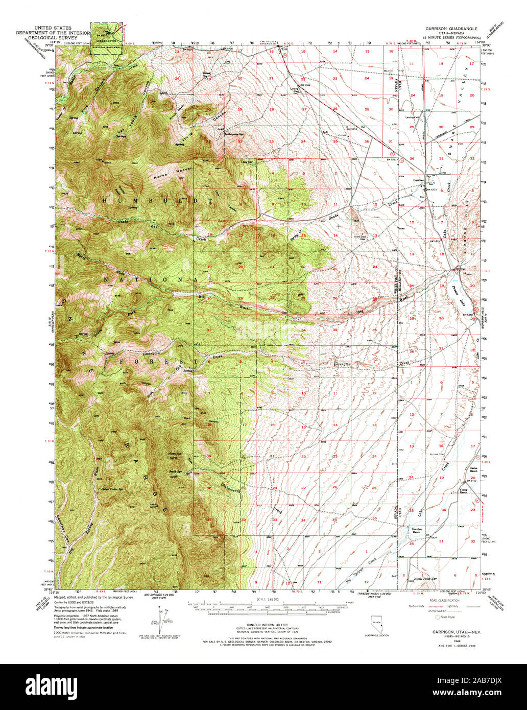Map of garrison Cut Out Stock Images & Pictures - Alamy