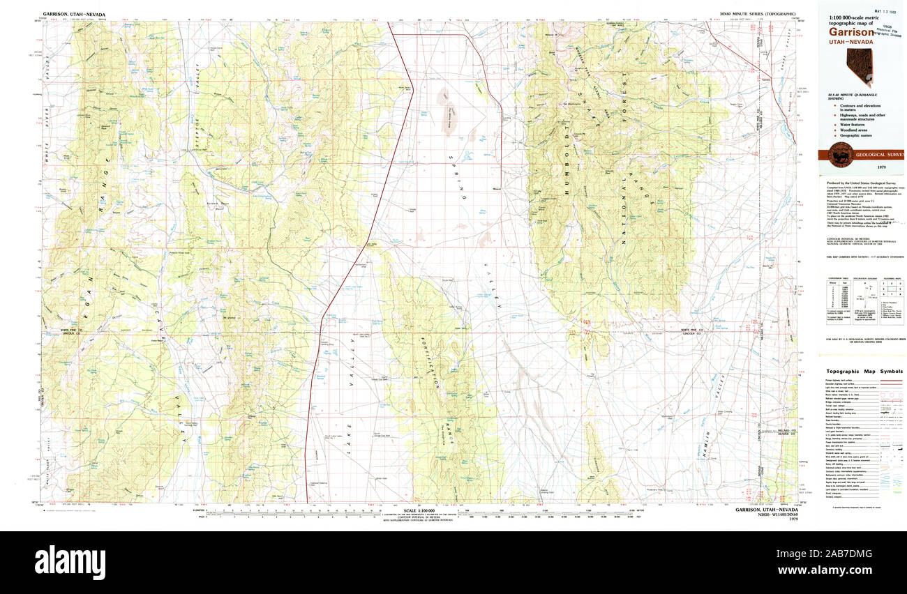 Map of garrison Cut Out Stock Images & Pictures - Alamy