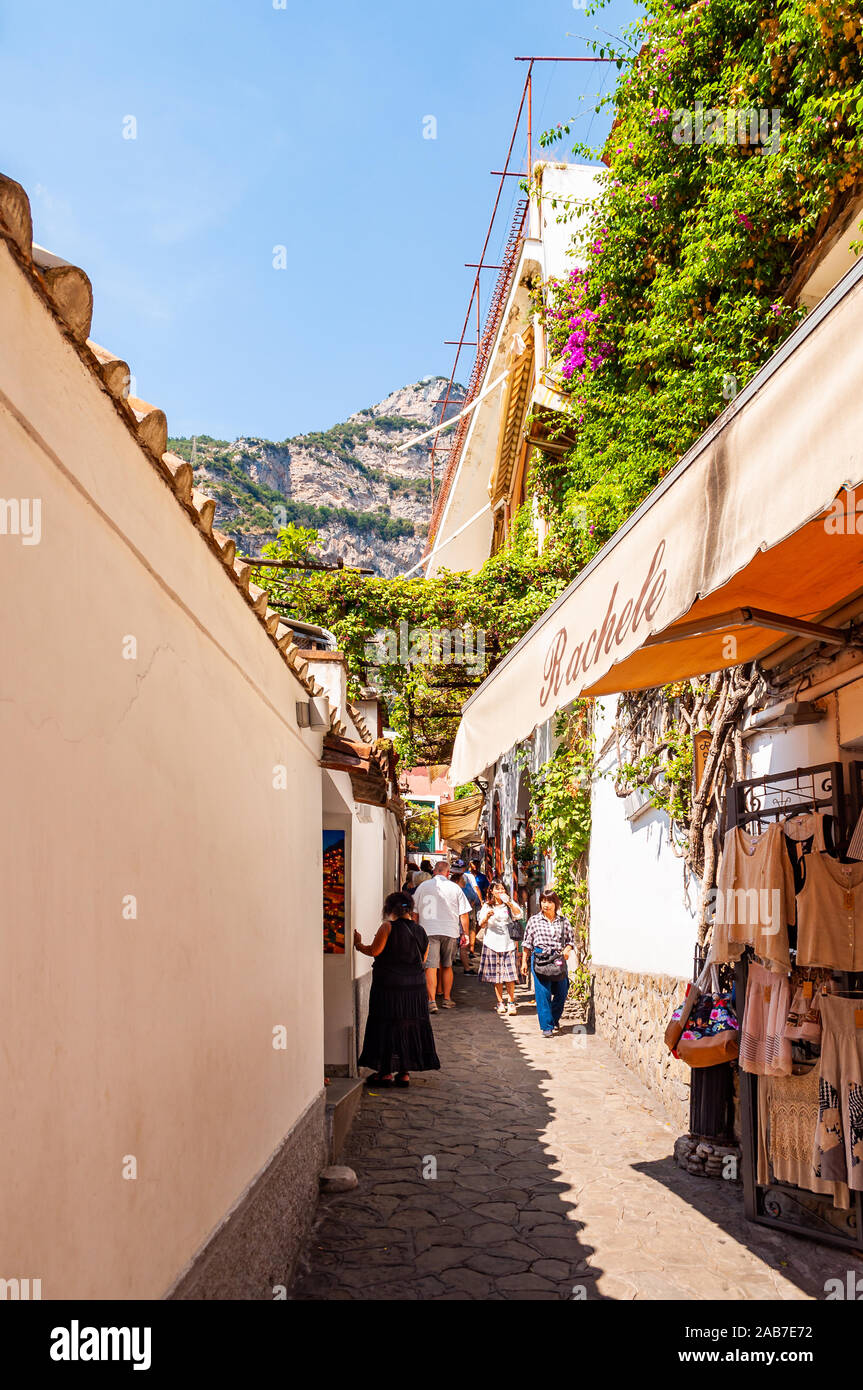 Positano, Italy - September 05, 2019: Amazing medieval Positano ...