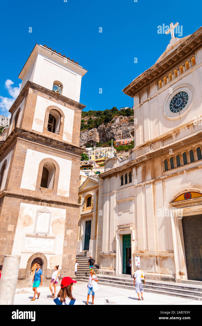 Positano, Italy - September 05, 2019: Church of Santa Maria Assunta ...