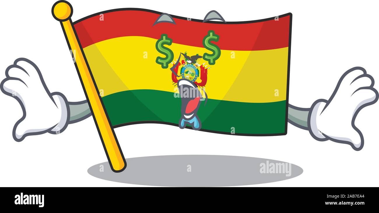 Flag Guatermala with Money eye cartoon character style Stock Vector ...