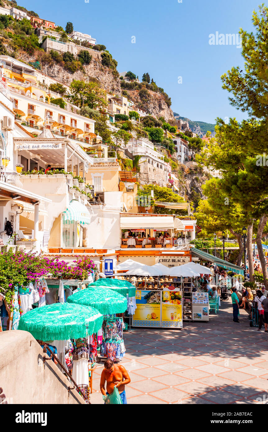 Positano, Italy - September 05, 2019: Amazing medieval Positano ...