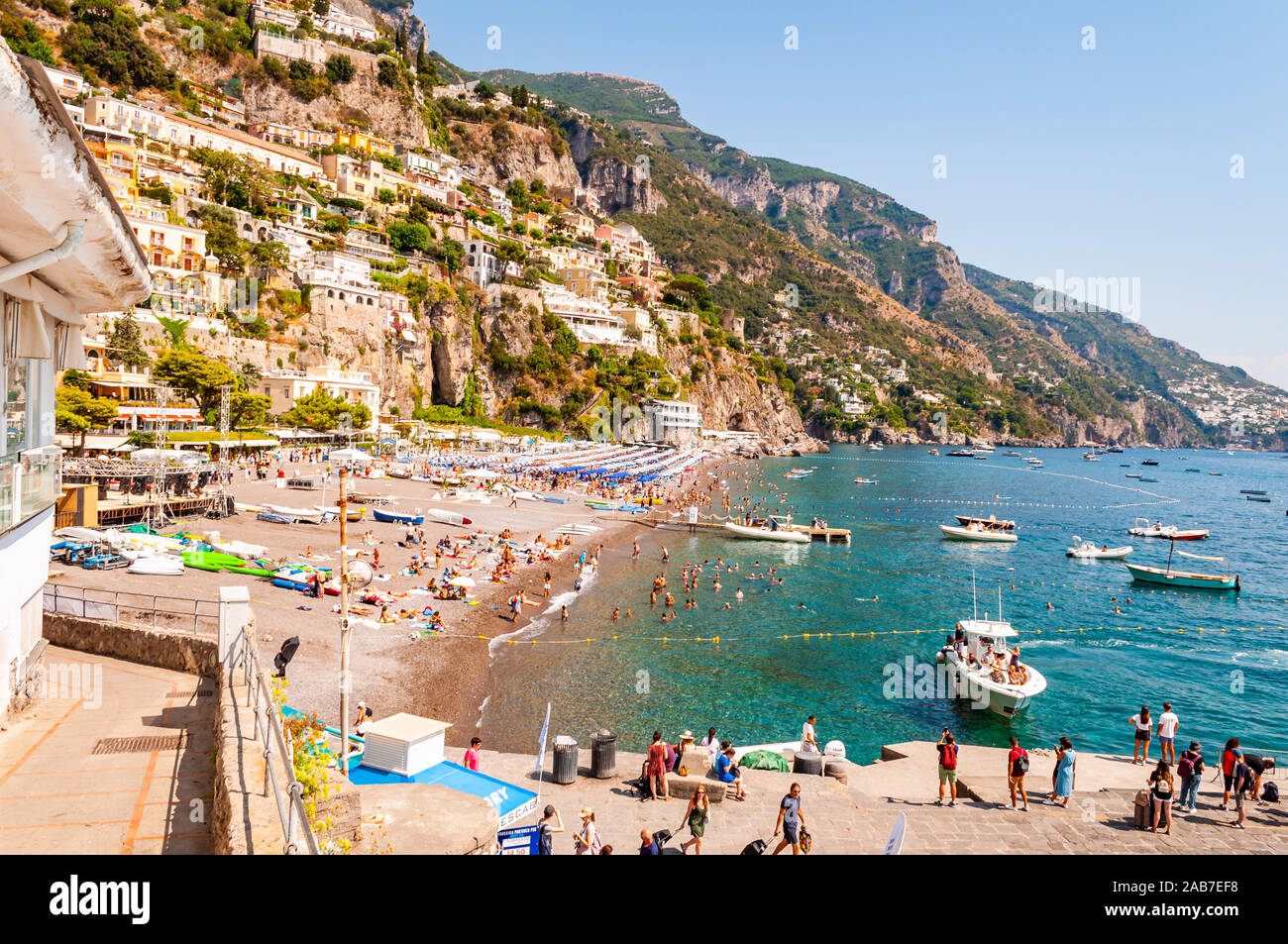 Positano, Italy - September 05, 2019: Amazing Positano cityscape on ...