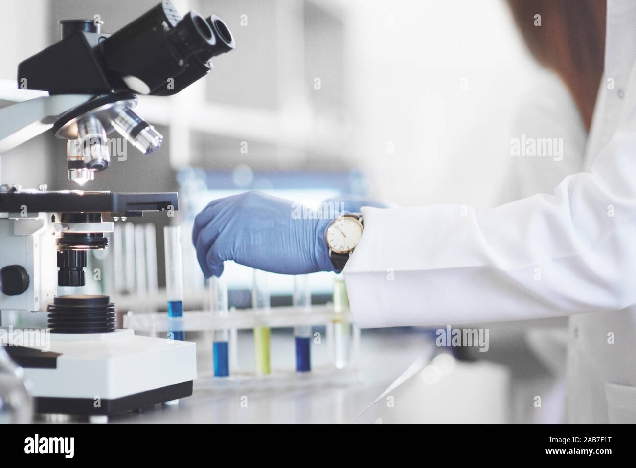 Experiments in the chemical laboratory. An experiment was carried out ...