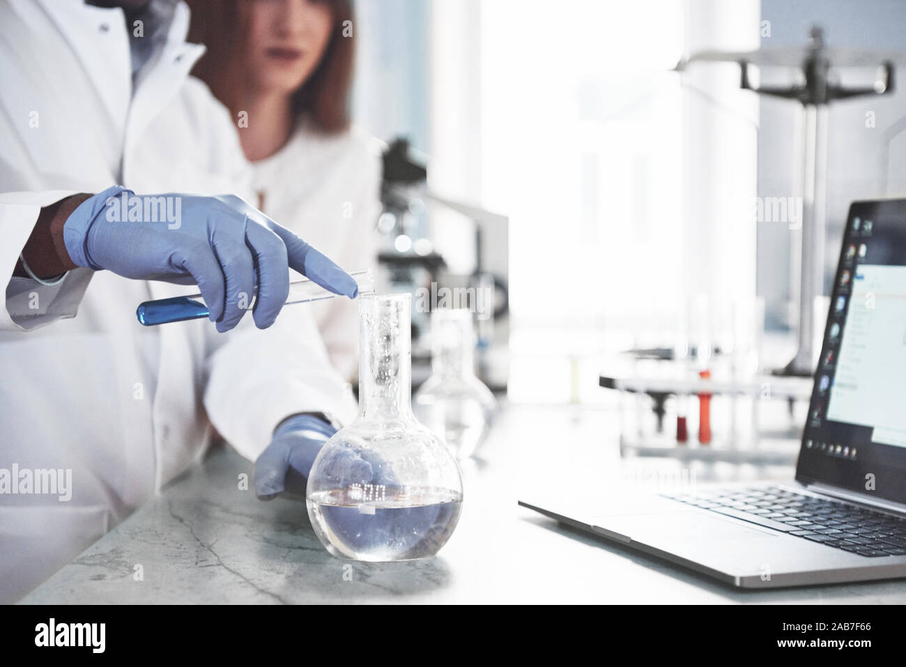 Laboratory laboratories conduct experiments in a chemical laboratory in ...