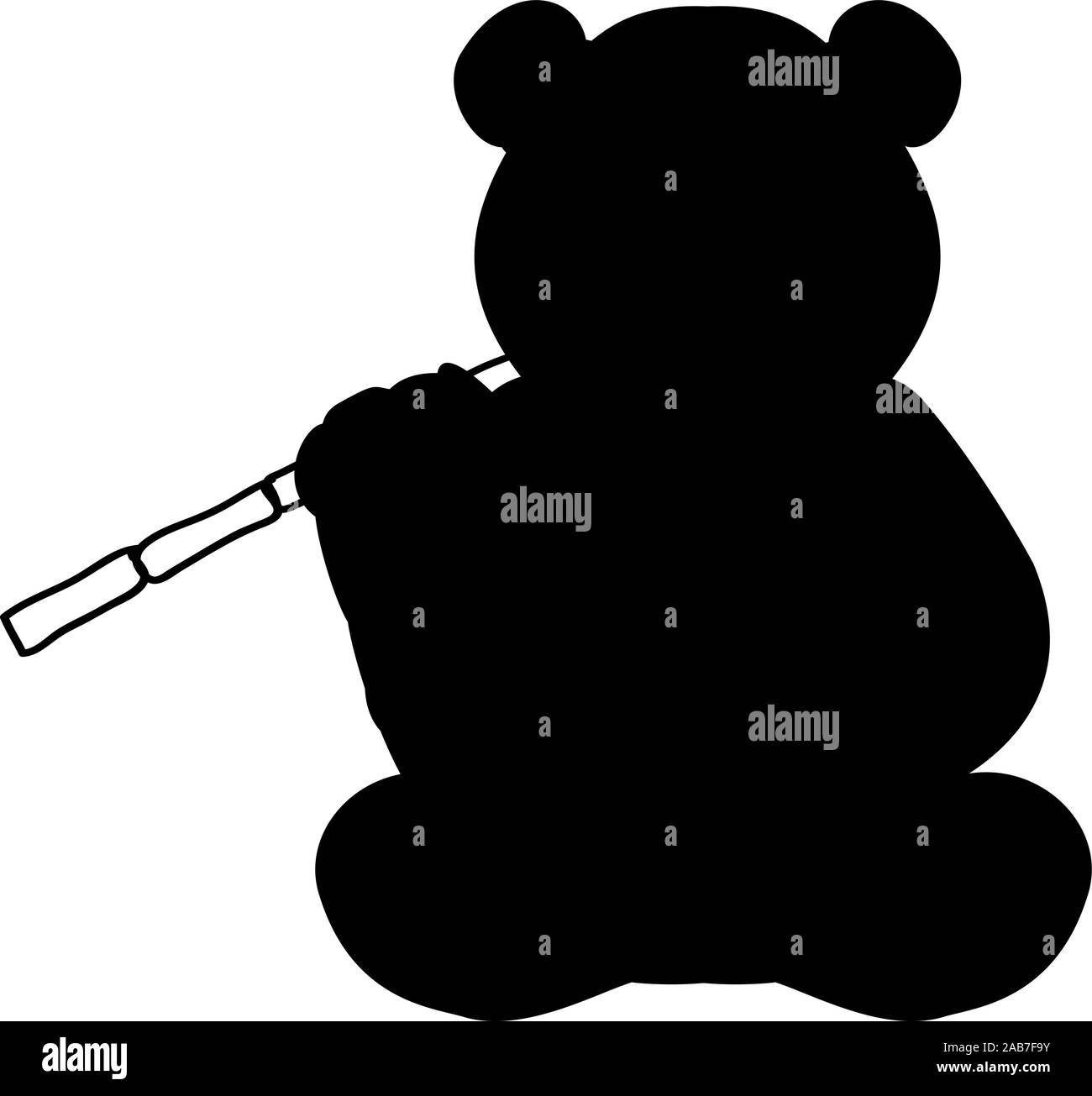 Panda Bamboo Silhouette