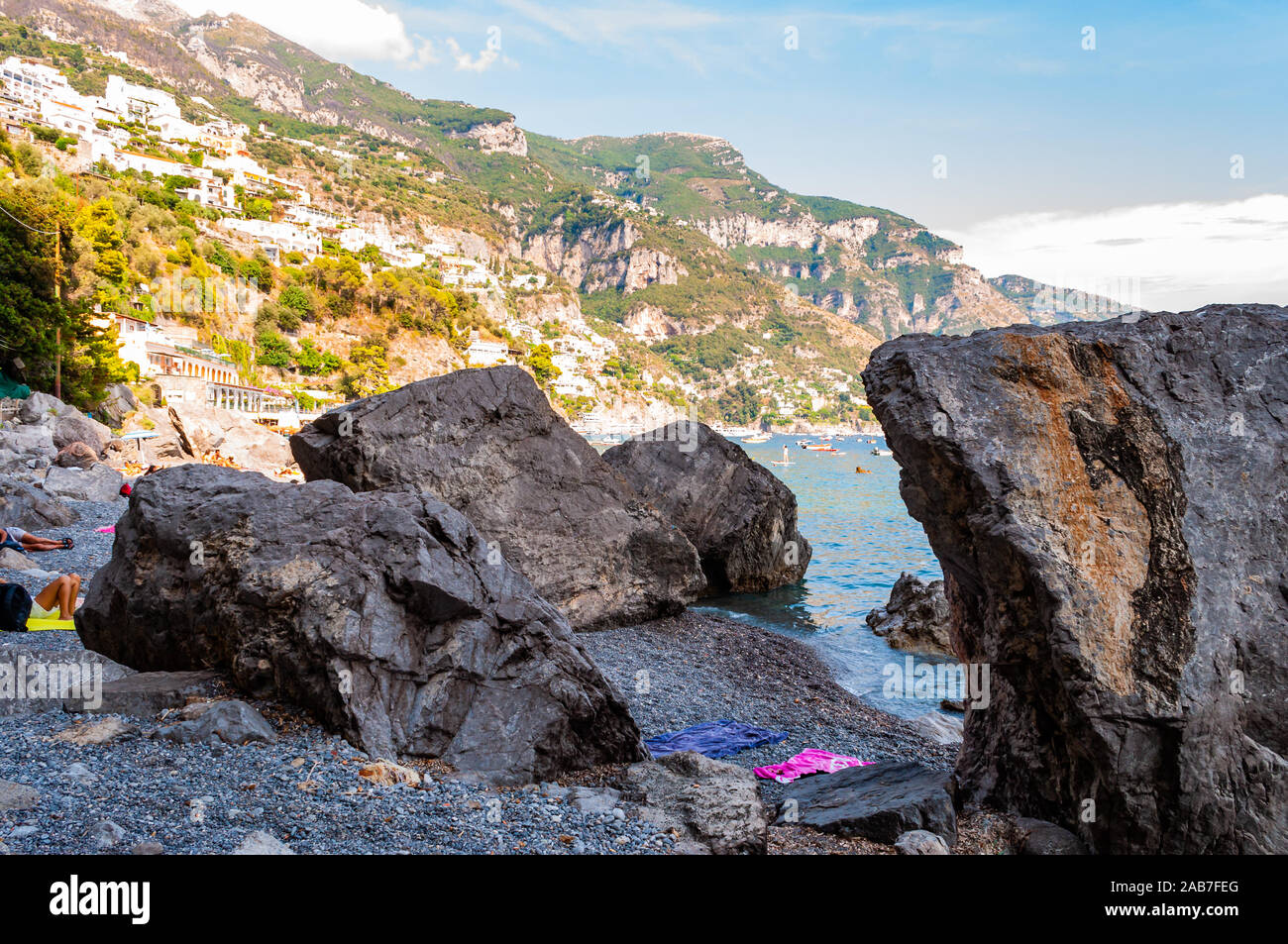 Street scene in positano italy hi-res stock photography and images - Alamy