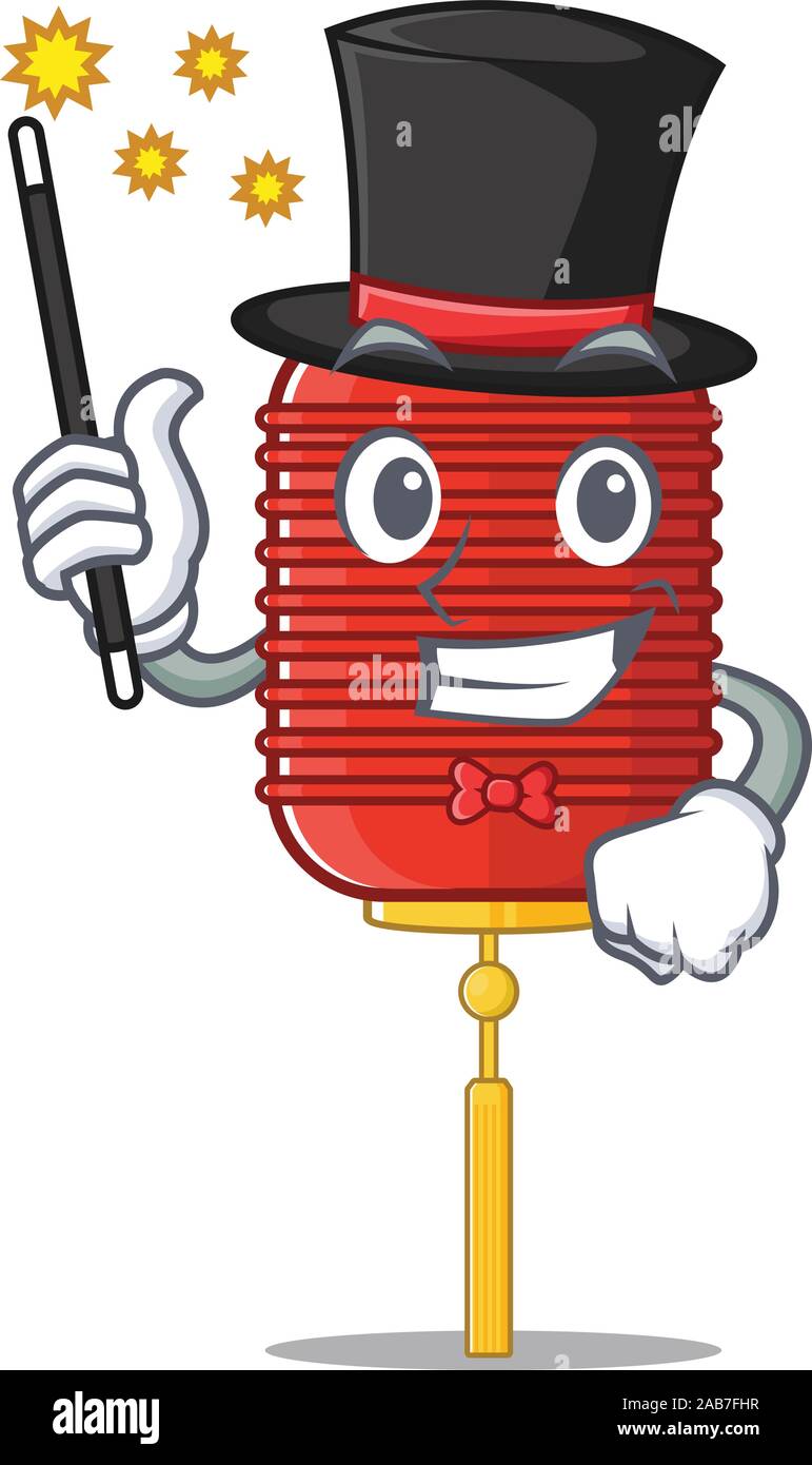 Cartoon character design of chinese lantern Magician style Stock Vector ...