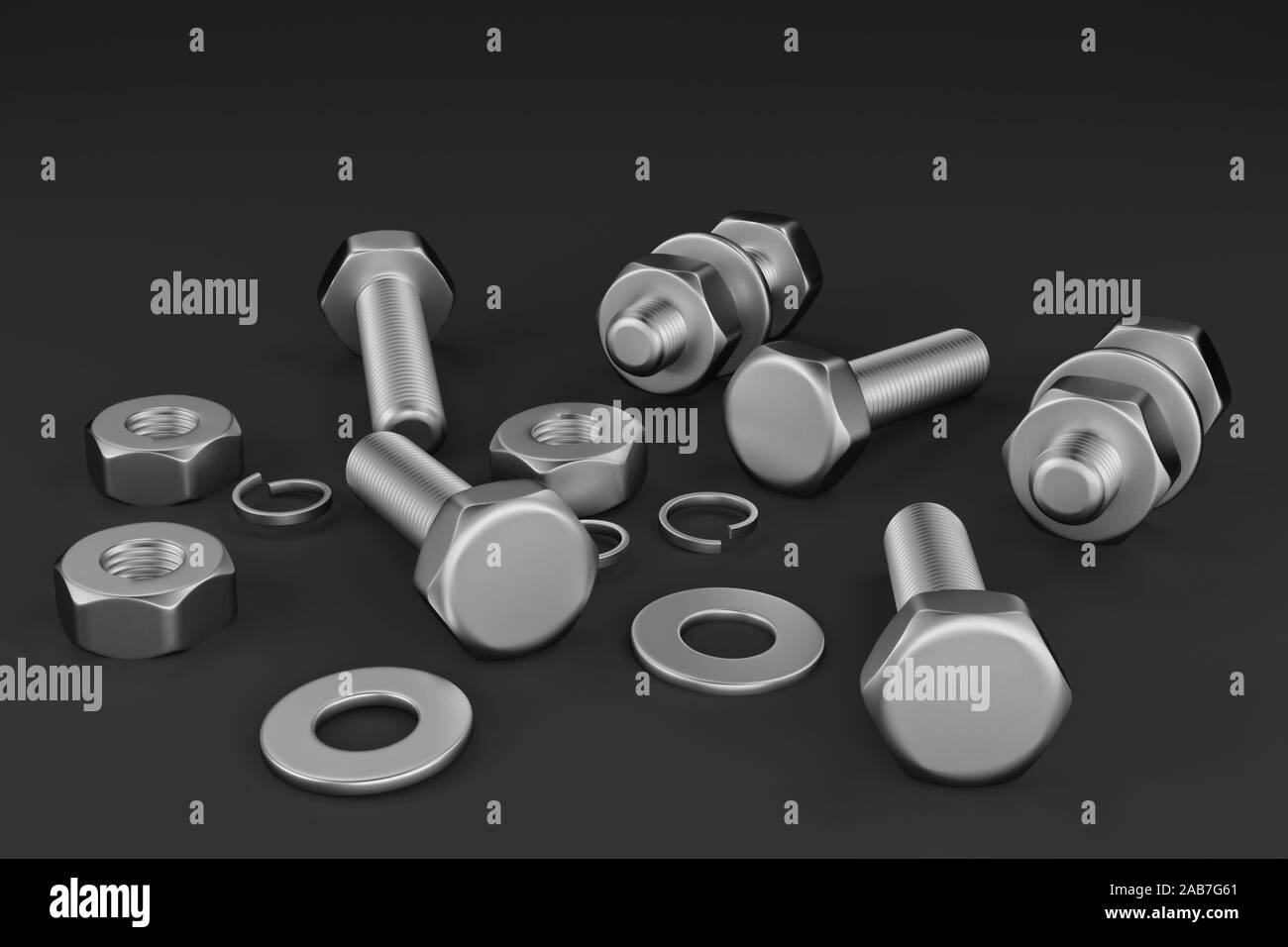 Bolts nuts washers hardware hi-res stock photography and images - Alamy