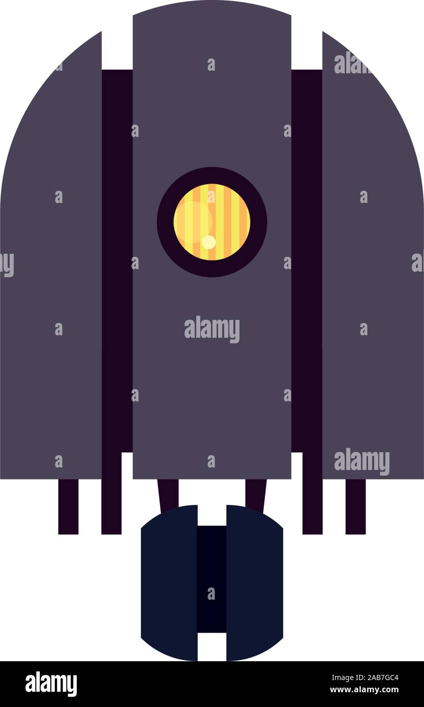 robot with wheels flat style icon vector illustration design Stock ...