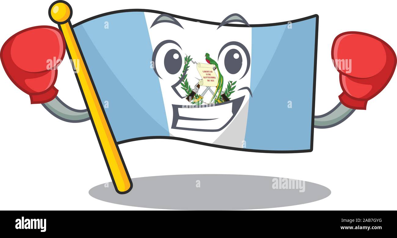 Funny Boxing flag bolivia cartoon character style Stock Vector Image ...