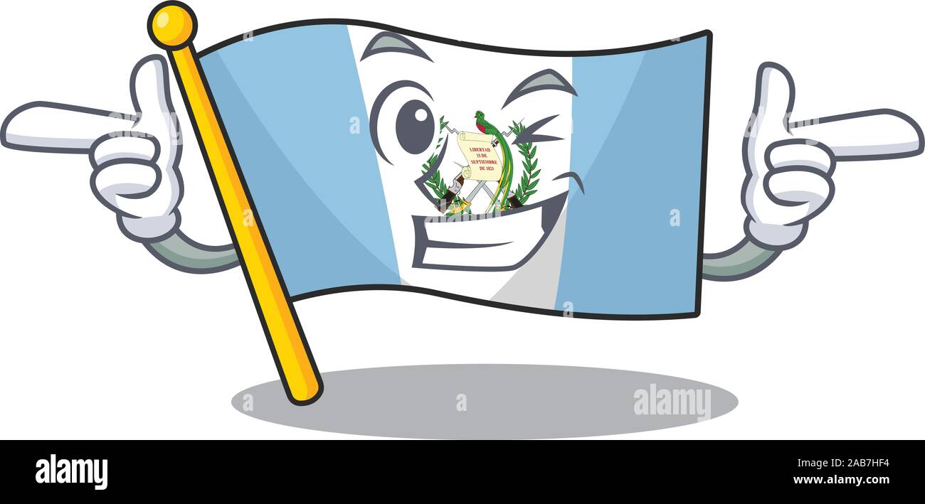 Funny flag bolivia mascot cartoon style with Wink eye Stock Vector ...
