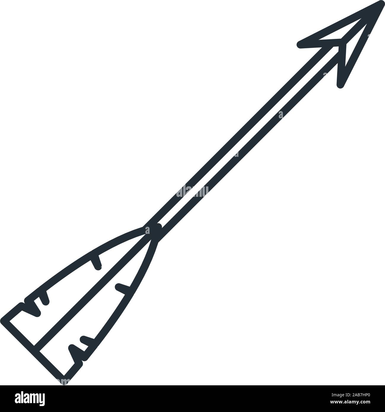medieval arrow flat style icon vector illustration design Stock Vector ...