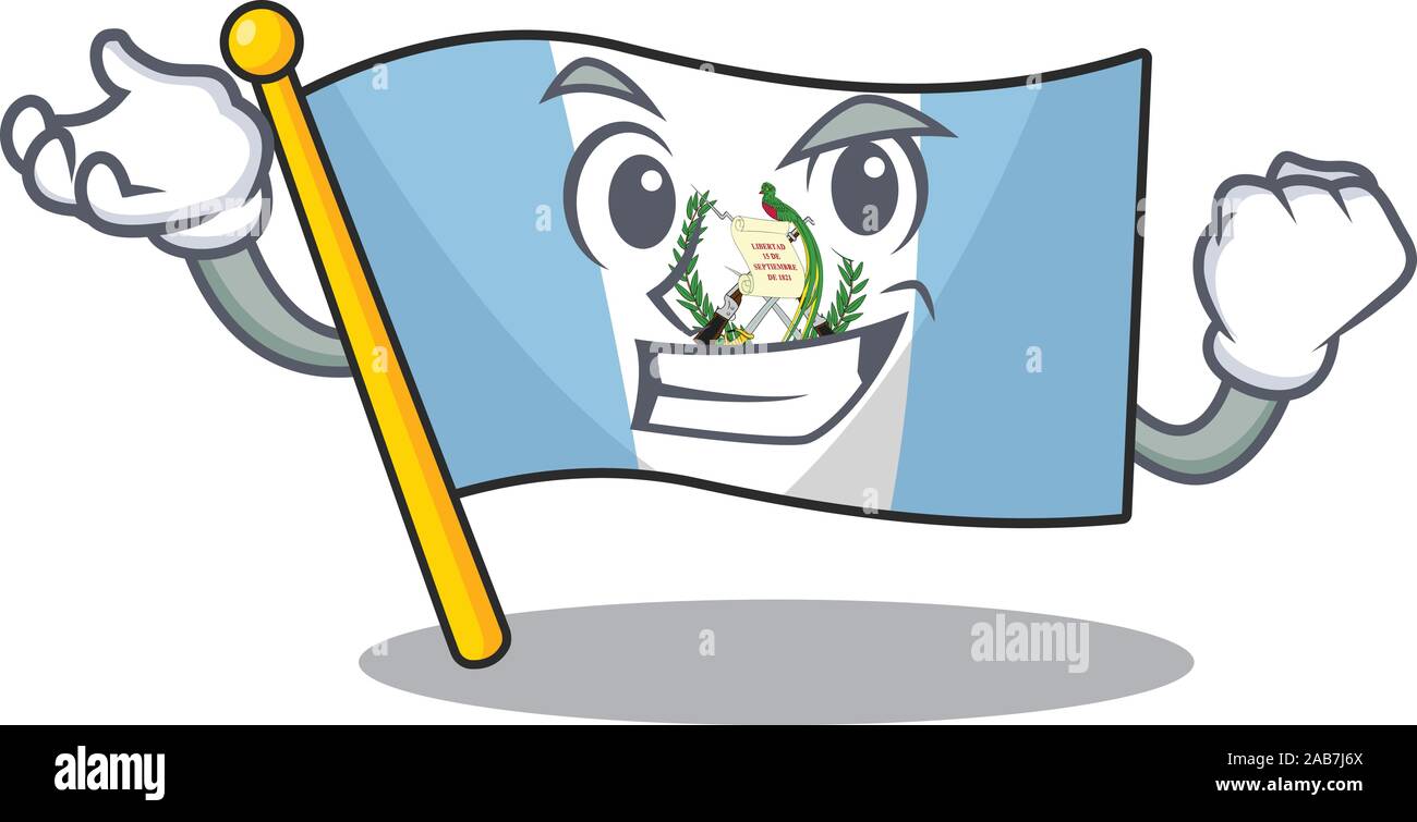 Happy confident Successful flag bolivia cartoon character style Stock ...