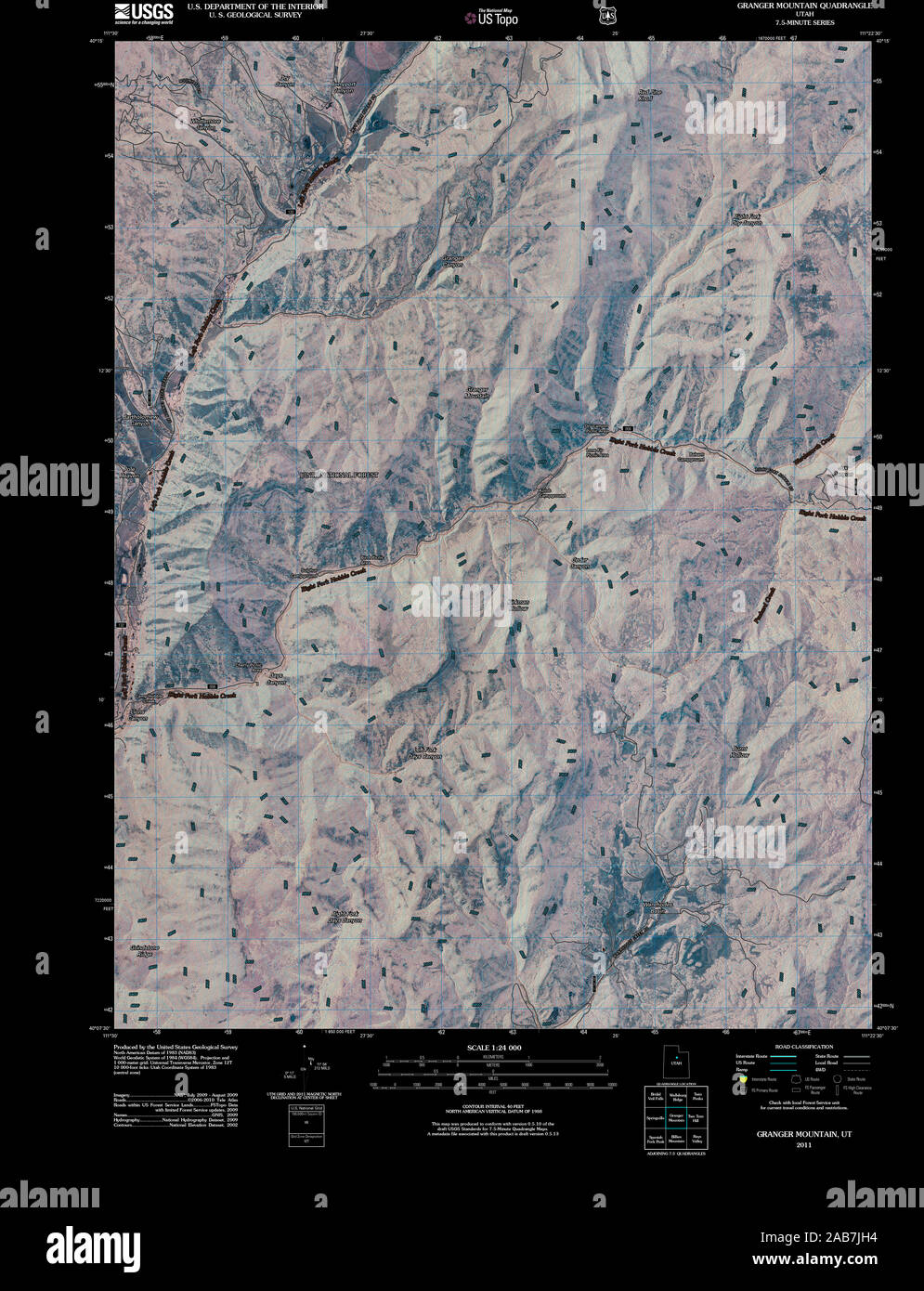 Map of granger hi-res stock photography and images - Alamy