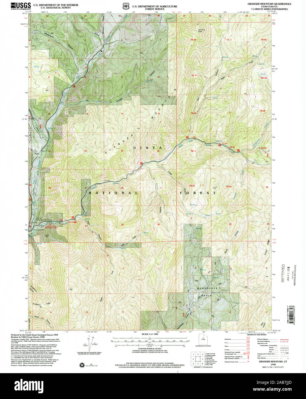 Map of granger hi-res stock photography and images - Alamy