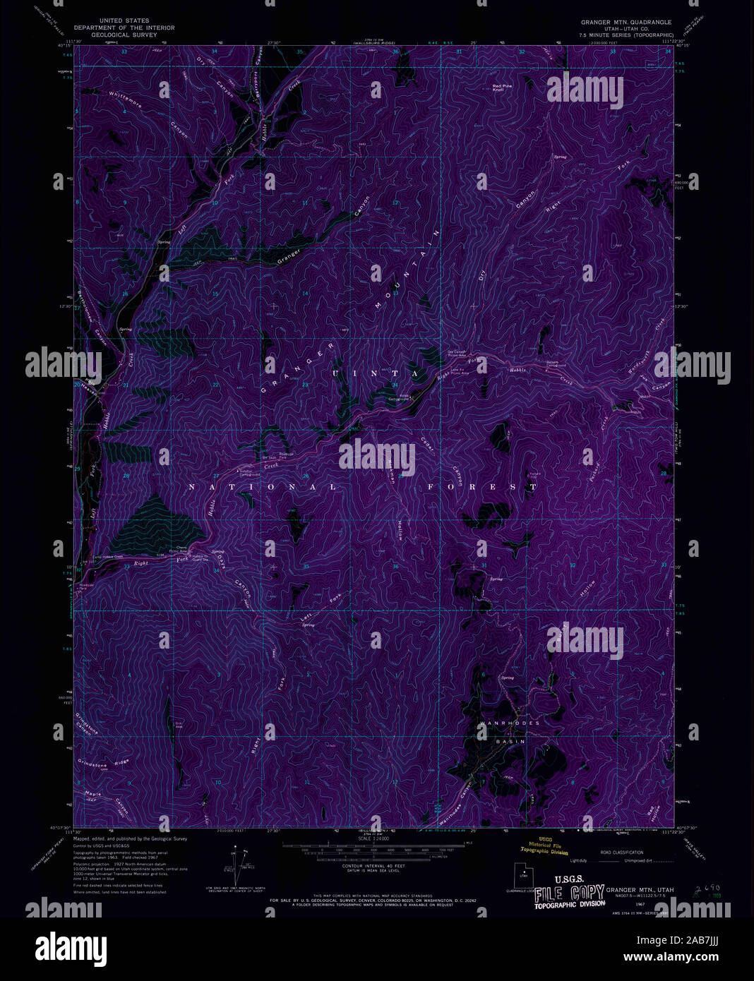 Map of granger hi-res stock photography and images - Alamy