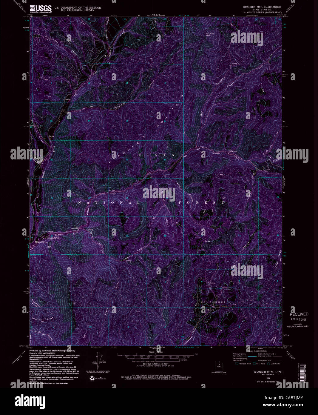 Map of granger hi-res stock photography and images - Alamy