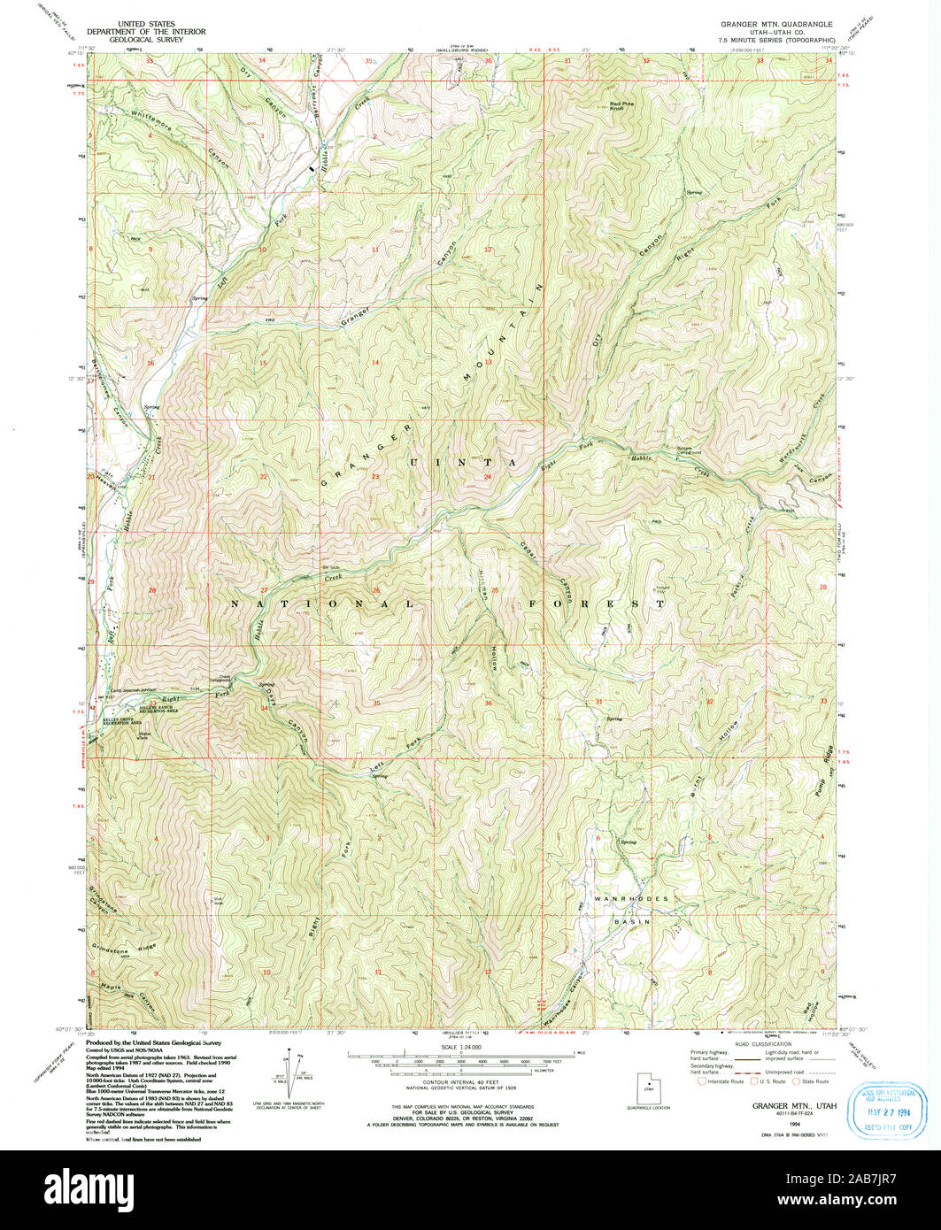 Map of granger hi-res stock photography and images - Alamy