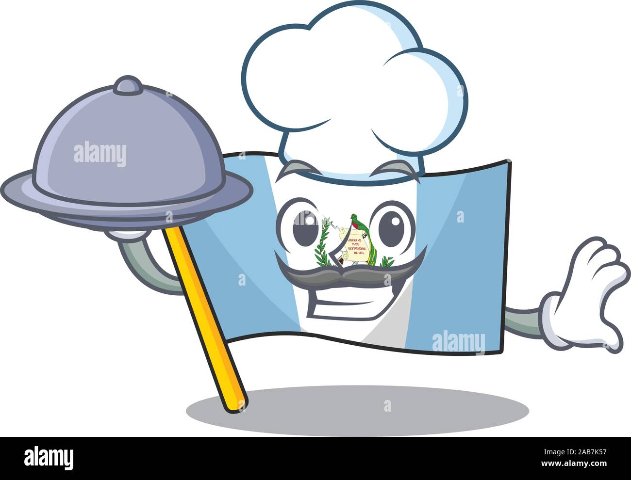 smiling flag bolivia as a Chef with food cartoon style design Stock ...